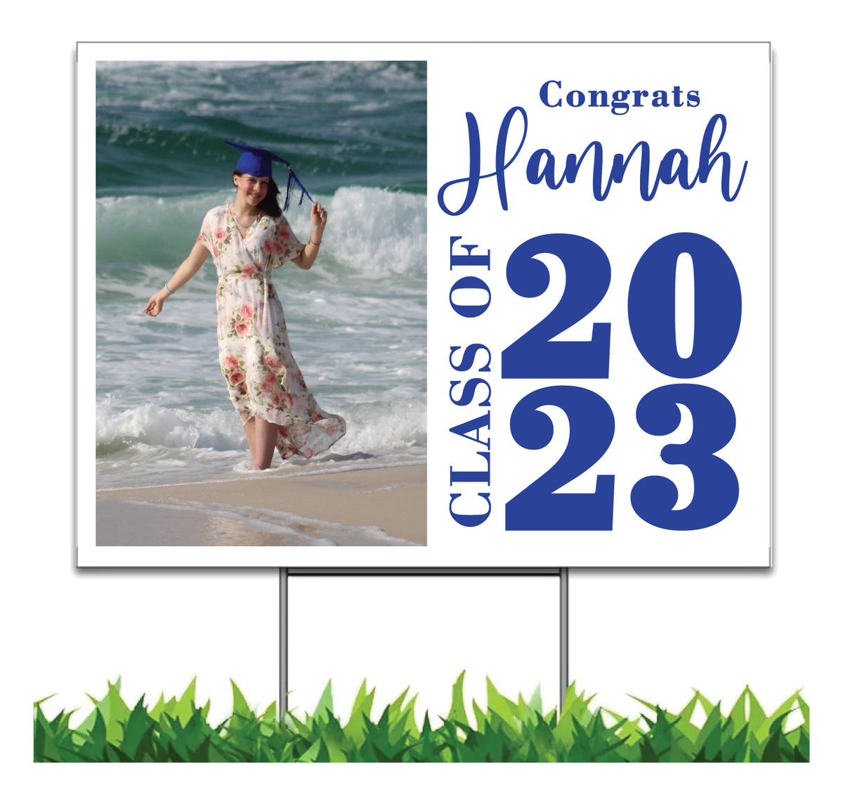 Congrats Grad Custom Yard Sign – Fire and Light Graphics
