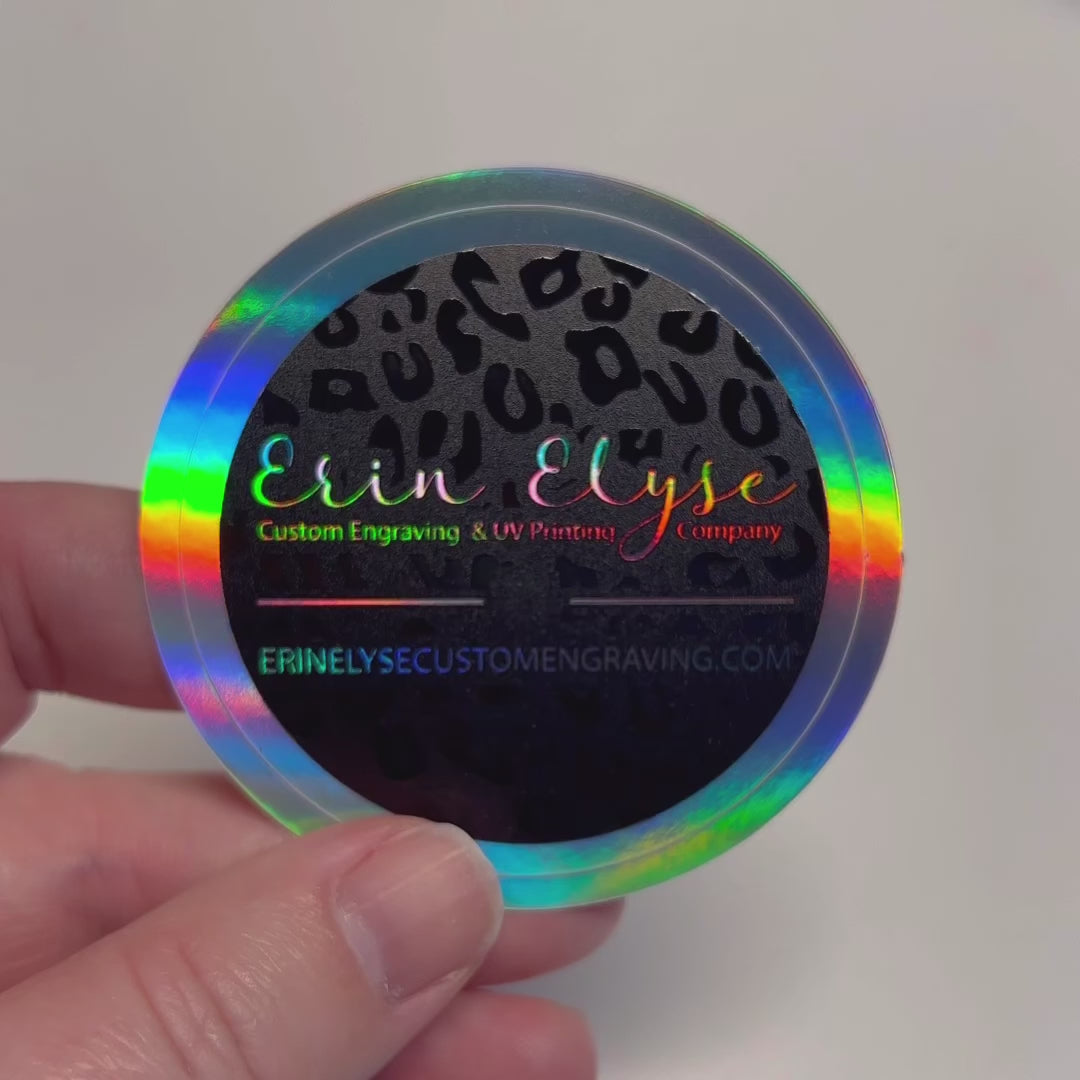 Holographic Stickers - Custom – Fire and Light Graphics